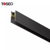 China Recessed 3 Circuit LED Magnetic Track Light System 1000mm DC48V Aluminium Track for sale