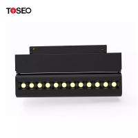 China Magnetic Track Light 15W DC48V Alu+PC Black 3000K-5700K Bridgelux LED for sale