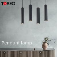 China Black Cylinder LED Pendant Downlight Surface Mounted For Hotel / Restaurant for sale