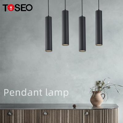 China Black Cylinder LED Pendant Downlight Surface Mounted For Hotel / Restaurant for sale