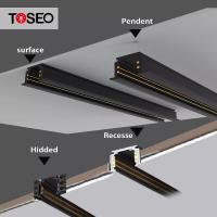 China Aluminum Hidden Magnetic Suction Track Recessed COB LED Track Light System DC48V 1M 2M 3M for sale
