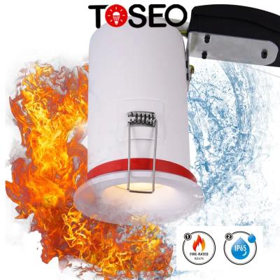 China 75mm LED Fire Rated Downlight IP65 Waterproof 90mm Cutout Anti-Glare for Commercial Use for sale
