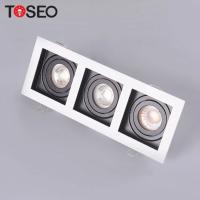 China Adjustable Angle Anti Glare Spot Light  Recessed Three Head 250mm Led Downlight for sale