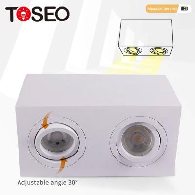 China RoHS LED Ceiling Spotlights Surface Mounted Indoor Led Twin Head Spotlights for sale