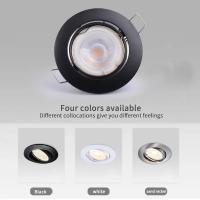 China Die Casting Aluminum Gu10 Recessed Downlights Adjustable Lighting Fixture for sale