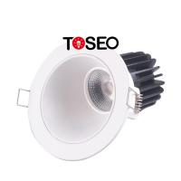 China Asymmetric Round Dimmable LED Downlights Anti Glare Recessed Down Lightings for sale