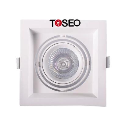 China IP20 Recessed Downlight Fixtures Indoor Cob Die Casting D Adjust Down Lights for sale