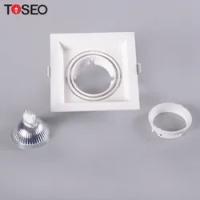 China IP20 Recessed Downlight Fixtures Indoor Cob Die Casting D Adjust Down Lights for sale