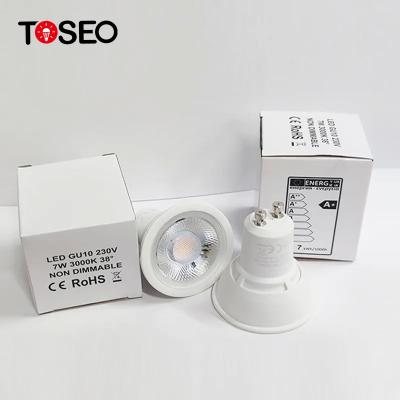 China GU10 7W 230V Recessed Downlight High Lumen LED Spotlight Fire Rated Anti Glare for sale