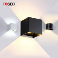 China IP54 300LM Square LED Pendant Downlight Black Wall Light for Living Room Corridor for sale