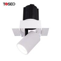 China 97mm Cutting Trimless Recessed Down Light For Hotel Anti Glare Led Downlight for sale