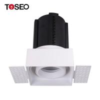 China 97mm Cutting Trimless Recessed Down Light For Hotel Anti Glare Led Downlight for sale