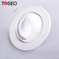 China Round Adjustable Recessed Downlight Fitting for GU10 Bulb 108mm 85mm Cutout for sale