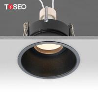 China TOSEO IP20 Die Cast Aluminium 82mm Anti Glare Recessed LED Downlight GU10 for sale