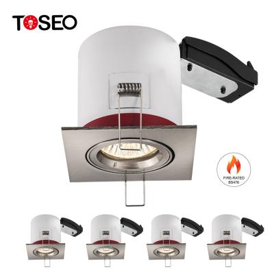 China 35W GU10 Recessed Downlight Fireproof Ceiling Light 90mm Cutout Die Cast Aluminum for sale