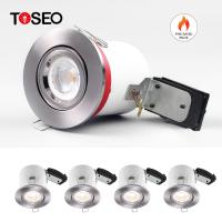 China Recessed Fire Rated Downlight GU10 Fitting Die Cast Aluminum 90mm Cutout 220-240V for sale