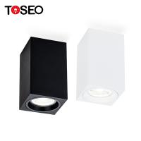 China Square Surface Mounted GU10 LED Downlight 70x70x115mm Pure Aluminium Ceiling Light for sale
