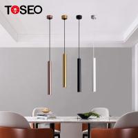 China GU10 Linear Pendant Light 60x300mm Aluminum Modern Living Room Chandelier 220V for sale