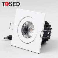 China Customized Fire Rated Recessed LED Downlight 10W 220V Square COB Spotlight for sale