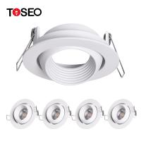 China 5W 6W 7W Recessed LED Ceiling Light Adjustable Frame MR16 GU10 95mm Aluminum Downlight for sale