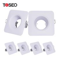 China Die Cast Aluminum Square Recessed Downlight GU10 84x84mm Anti Glare Frame Housing for sale
