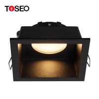 China Recessed Ceiling LED Downlight Anti Glare Adjustable 7W GU10 220V Square Spot Light for sale