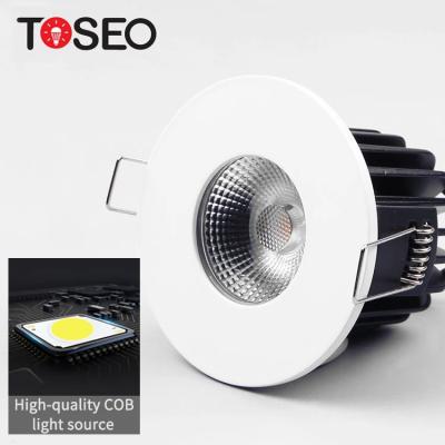 China Φ85mm Recessed LED Downlight Fixture 50000H Dimmable Fire Rated Indoor Lighting for sale