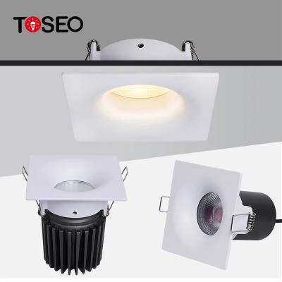 China IP65 LED Recessed Downlight 85mm Aluminum Dimmable Fire Rated 50000H for sale