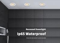China IP65 Black White Bathroom Ceiling Spotlights AC 220-240V 85mm Anti Glare LED Downlight for sale