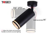 China GU10 Pure Aluminum LED Ceiling Spotlights 7w Adjustable White / Black for sale