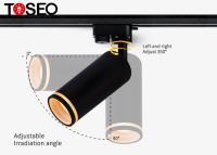 China Restaurant Ceiling Mount Track Lighting , GU10 Black Ceiling Track Lights 7w for sale