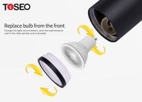 China Restaurant Ceiling Mount Track Lighting , GU10 Black Ceiling Track Lights 7w for sale