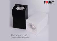 China Black GU10 Cylindrical Square Surface Mounted Downlight 70x70xH115mm for sale