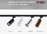 China TOSEO Gallery LED Ceiling Track Lights 360 Degree Adjustable Die Cast Aluminum for sale