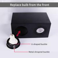 China Surface Mounted Square LED Downlight Pure Aluminium 200x100mm GU10 220V for sale