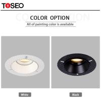 China Trimless Anti Glare LED Downlight 7W 85mm Cutout Die Cast Aluminum GU10 220V for sale