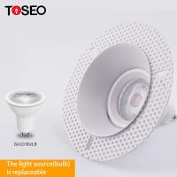 China Trimless Anti Glare LED Downlight 7W 85mm Cutout Die Cast Aluminum GU10 220V for sale