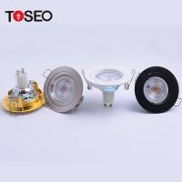 China Die Cast Aluminum Recessed Downlight 70mm Cut Out 12V 220V 240V GU5.3 GU10 2 Year Warranty for sale