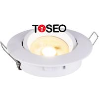 China Die Cast Aluminum Recessed Downlight 74mm Cutout 5W GU10 AC 220-240V for sale