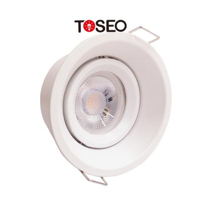 China Adjustable Die Cast Aluminum GU10 MR16 Recessed Downlight 85mm 75mm Cutout for Office Indoor for sale