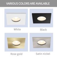 China IP65 GU10 Bathroom Downlight 84x84mm Aluminium Waterproof Recessed LED Downlight 12V 220-240V for sale