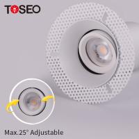 China Fireproof Round GU10 Fire Rated Trimless Downlights For Living Room for sale