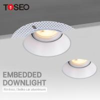 China Fireproof Round GU10 Fire Rated Trimless Downlights For Living Room for sale