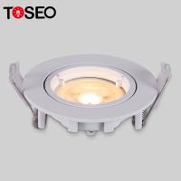 China Recessed GU10 Downlight 68mm Cutout Die Cast Aluminum Adjustable 220V 240V for sale