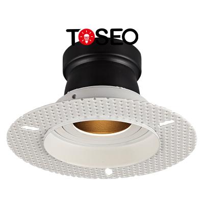 China Anti Glare Round Trimless Recessed Down Light 80mm Cutout 12V-220V for sale