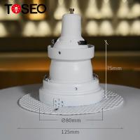 China Anti Glare Round Trimless Recessed Down Light 80mm Cutout 12V-220V for sale