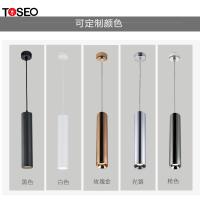 China Black Cylinder LED Pendant Downlight Surface Mounted For Hotel / Restaurant for sale