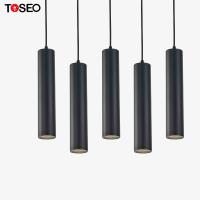 China Black Cylinder LED Pendant Downlight Surface Mounted For Hotel / Restaurant for sale