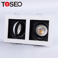 China Square Anti Glare Downlights 185X100mm Adjustable Twin Head Downlight for sale