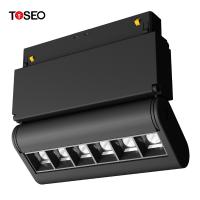 China Dimmable LED Magnetic Surface Mounted Track Lighting 6 Watt 12watt Black for sale